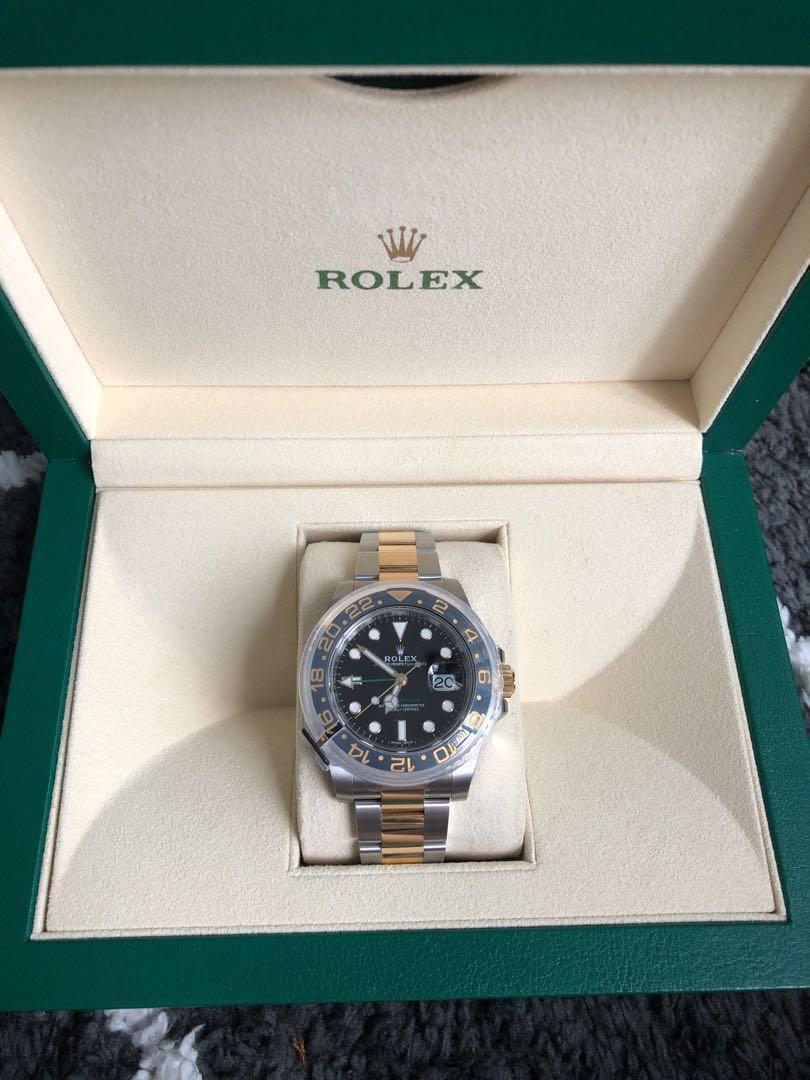 Rolex GMT Master II Half Gold, Luxury, Watches on Carousell
