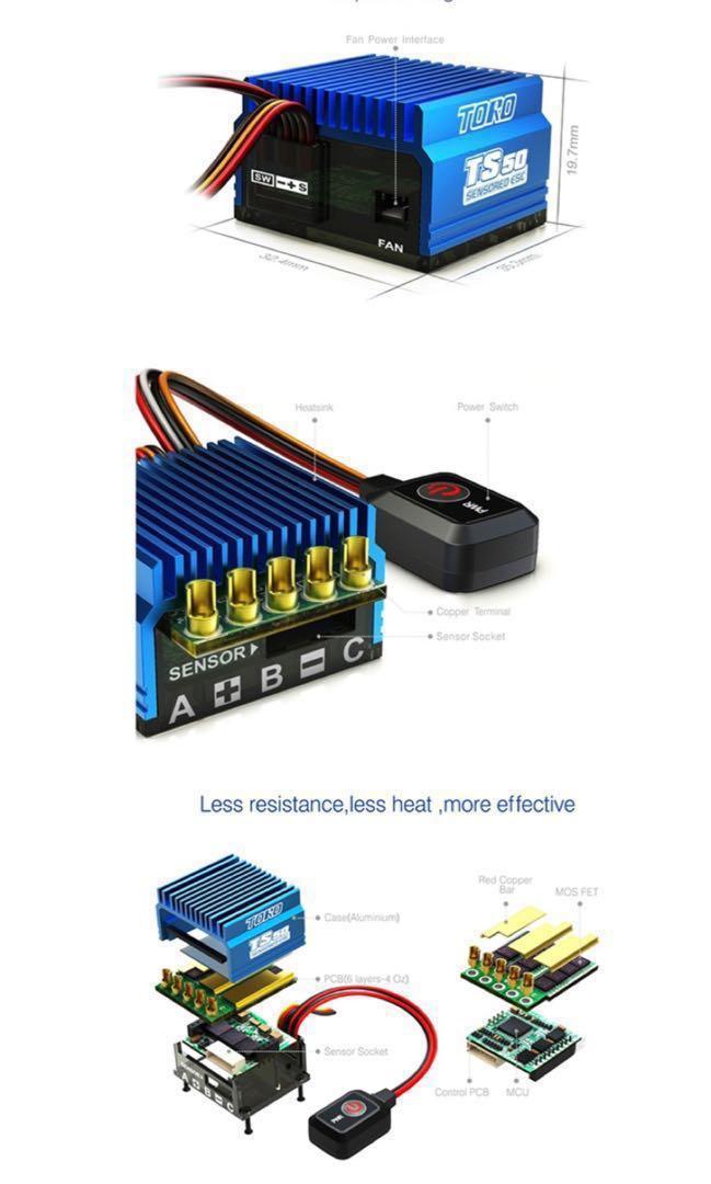 SKYRC TORO TS50 Brushless ESC Program Box tamiya , Hobbies & Toys, Toys ...