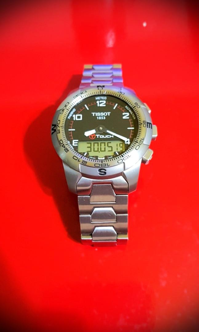 Tissot T-Touch II Altimeter/Compass Black Dial Men's Watch, Mobile ...