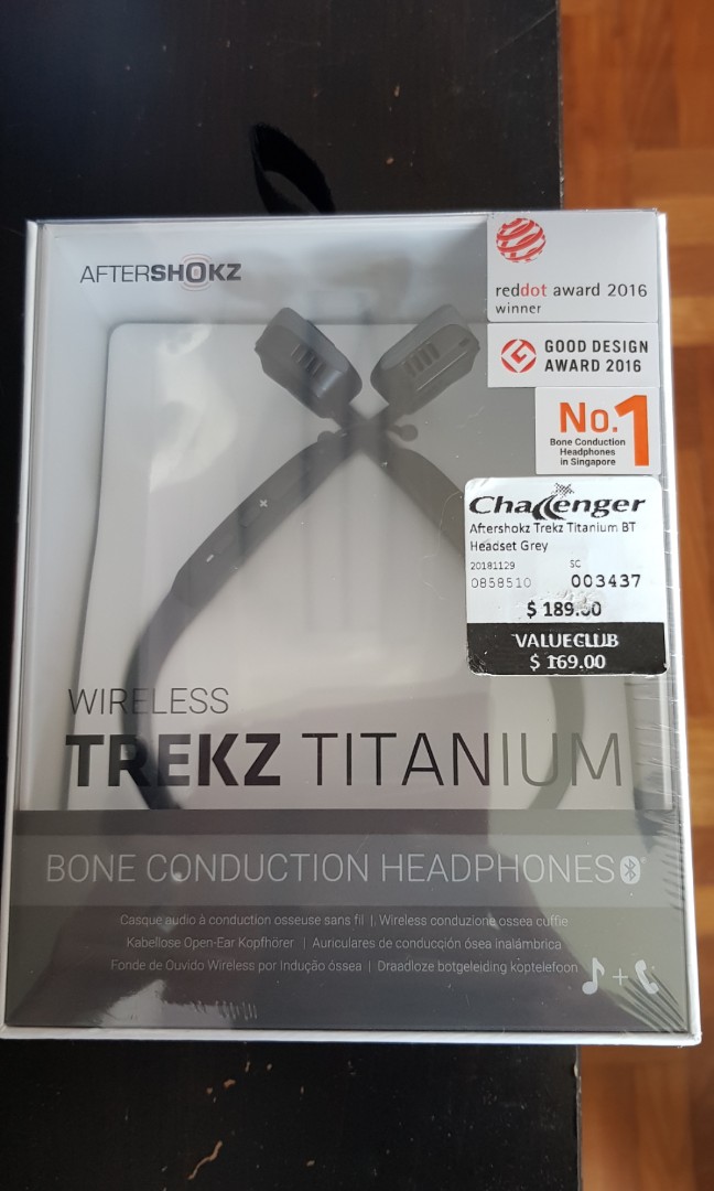 Wireless Trekz Titanium - Bone Conduction Headphones, Audio, Headphones ...