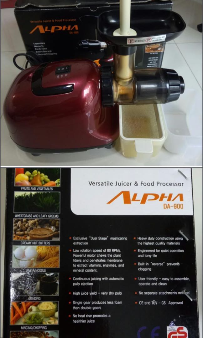 Alpha Juicer, TV & Home Appliances, Kitchen Appliances, Juicers ...