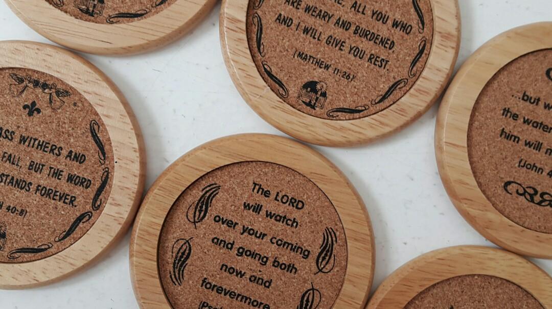 Bible verses Bambi coasters, Hobbies & Toys, Stationery & Craft, Art ...