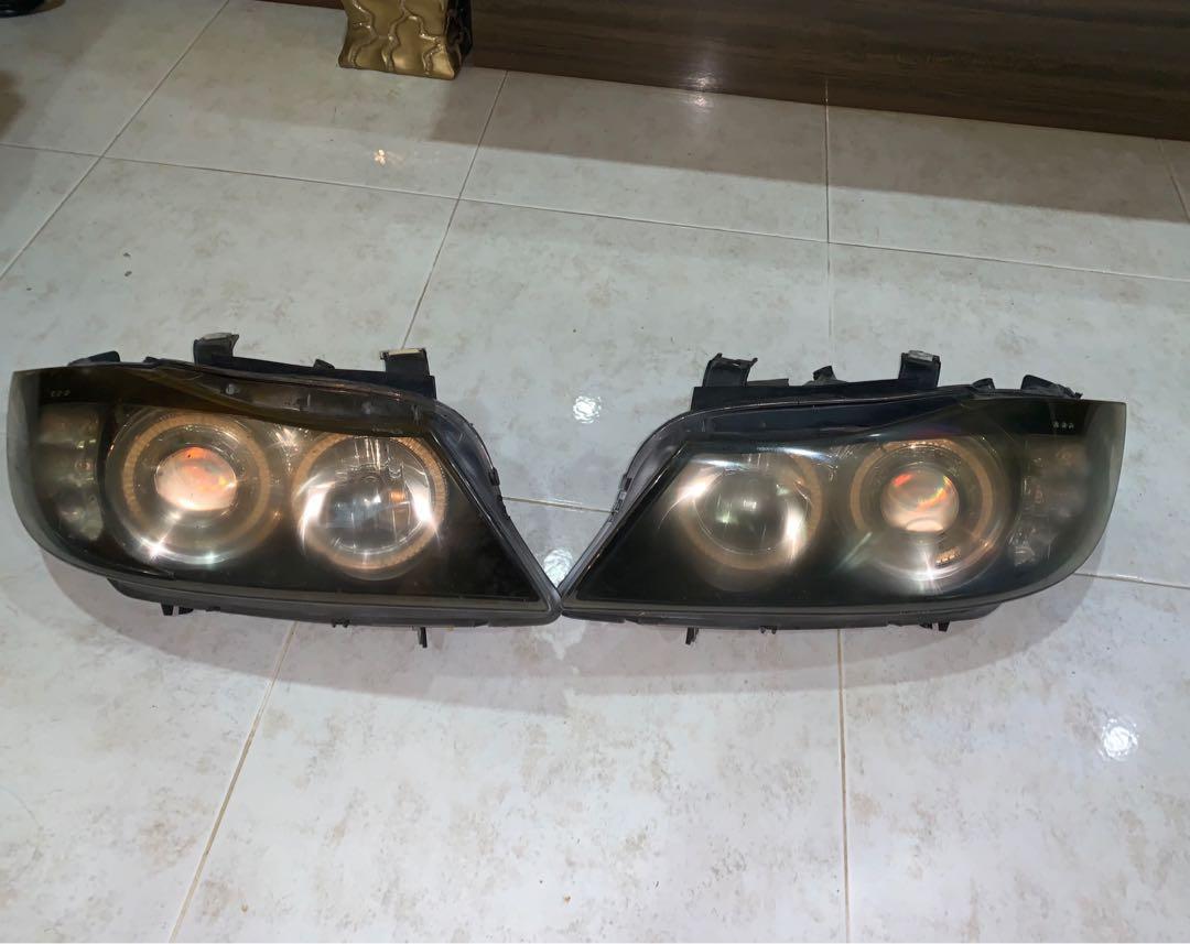 BMW 320i E90 Angel Eye headlights, Car Accessories, Electronics ...