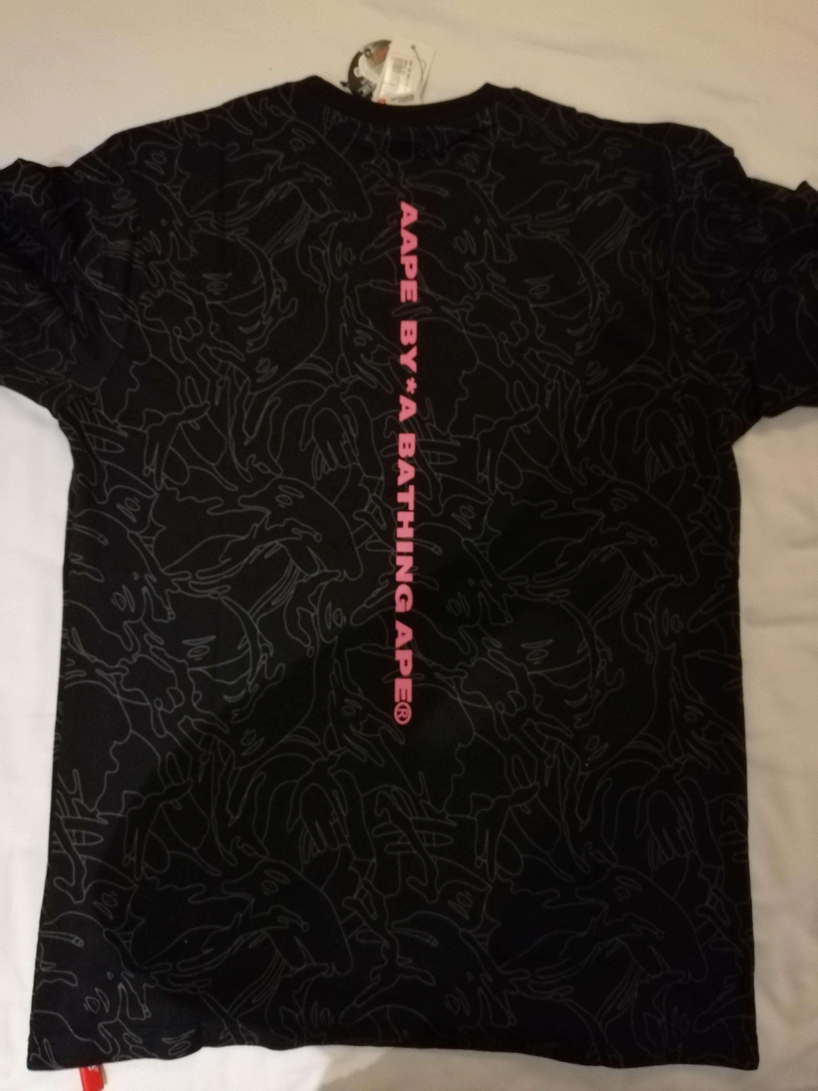 BNWT AAPE limited edition Japan Exclusive Pink Ape Tee Shirt, Men's ...