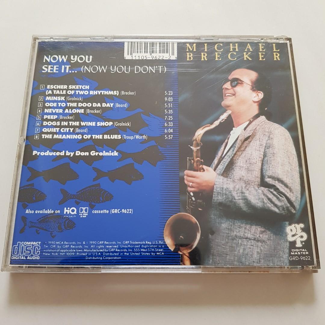 CD Michael Brecker - Now You see it...(Now You Don't) GRP Jazz, Hobbies ...