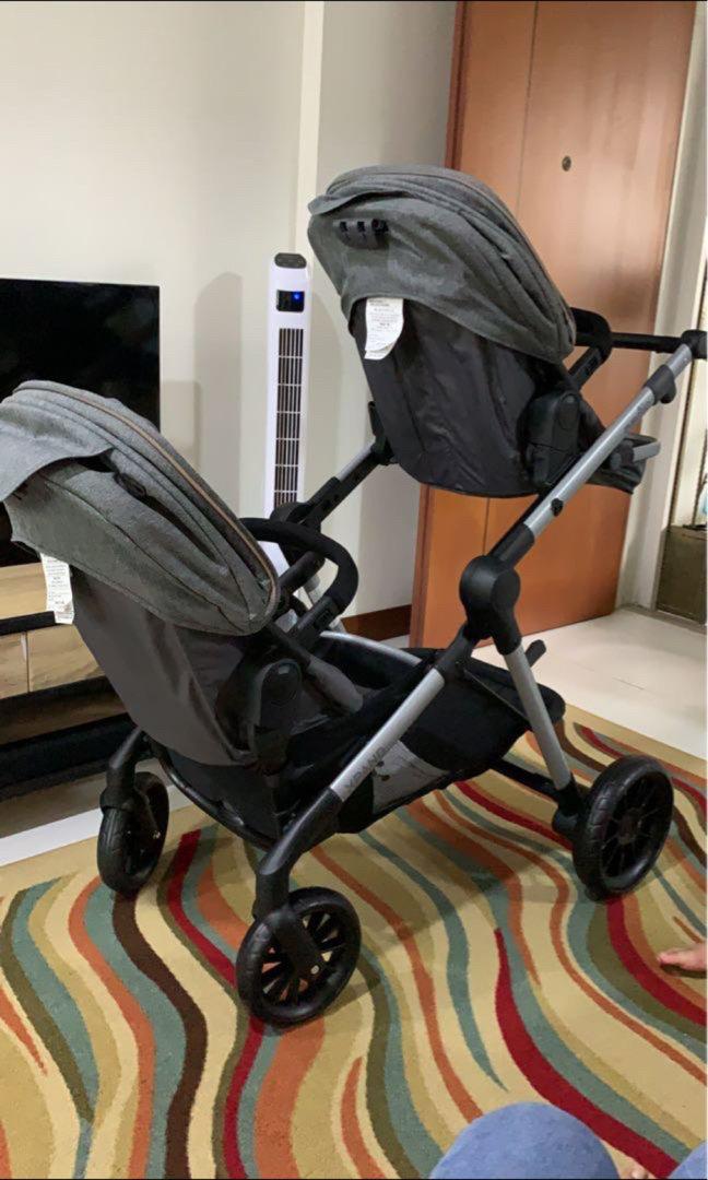 Evenflo Pivot Xpand double stroller, Babies & Kids, Going Out ...