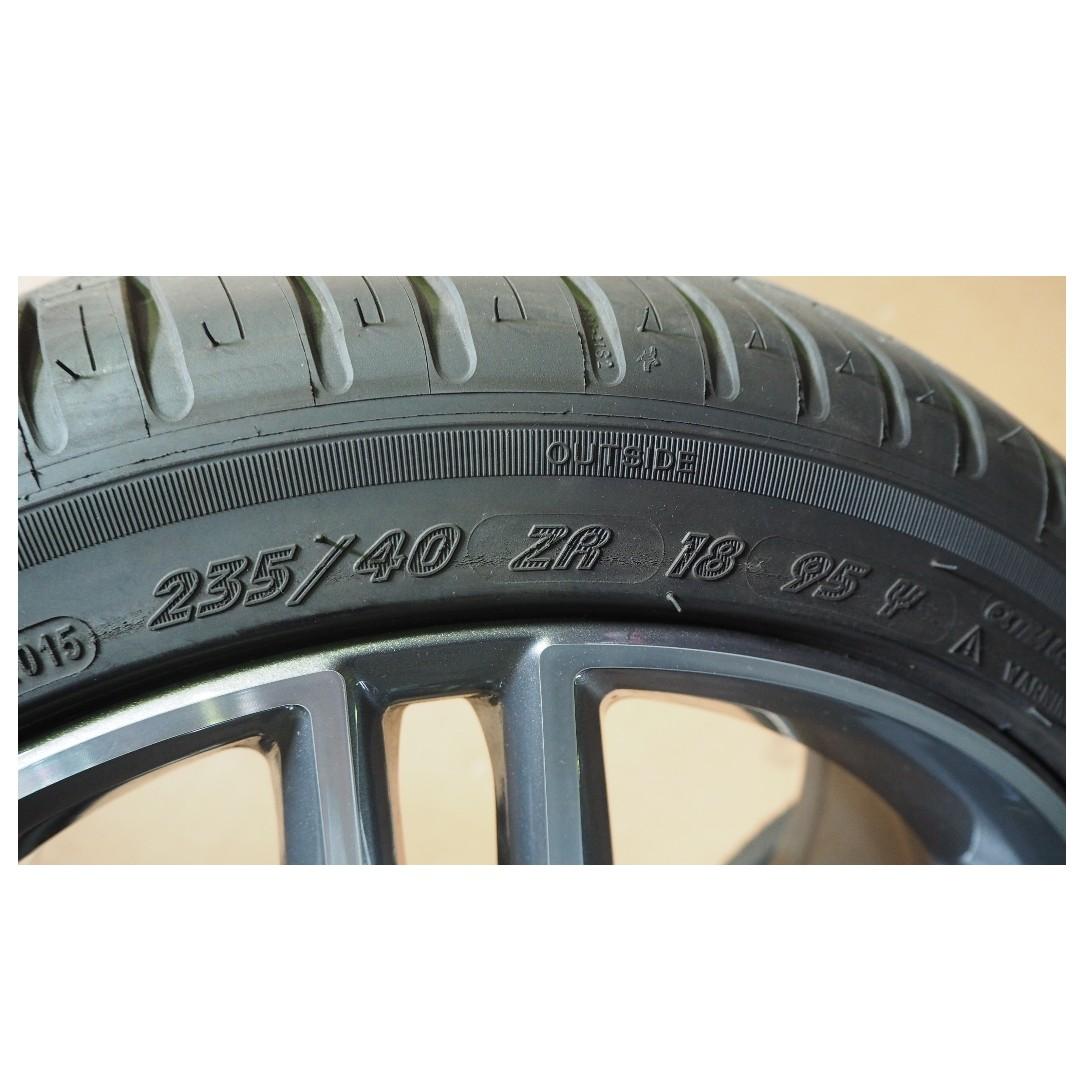 MERCEDES W176 A45 AMG PORT RIMS WITH TYRES 18'', Car Accessories, Tyres ...