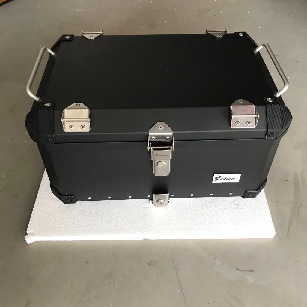 MOTORCYCLE TOP BOX THOR BOX 40L 60L INSTOCK MATT BLACK C150R CB400 MT15 ...