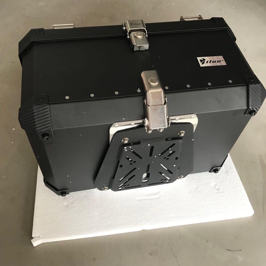 MOTORCYCLE TOP BOX THOR BOX 40L 60L INSTOCK MATT BLACK C150R CB400 MT15 ...