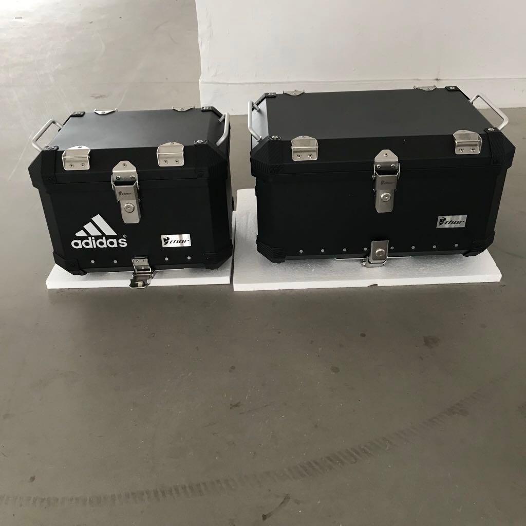 MOTORCYCLE TOP BOX THOR BOX 40L 60L INSTOCK MATT BLACK C150R CB400 MT15 ...