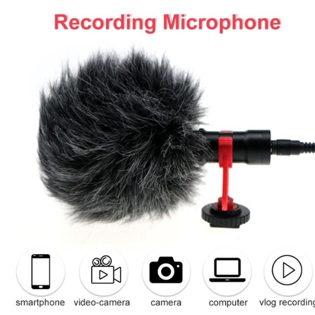 Moving Mic MC-MM1 Shotgun Recording Video Microphone for DSLR Camera ...