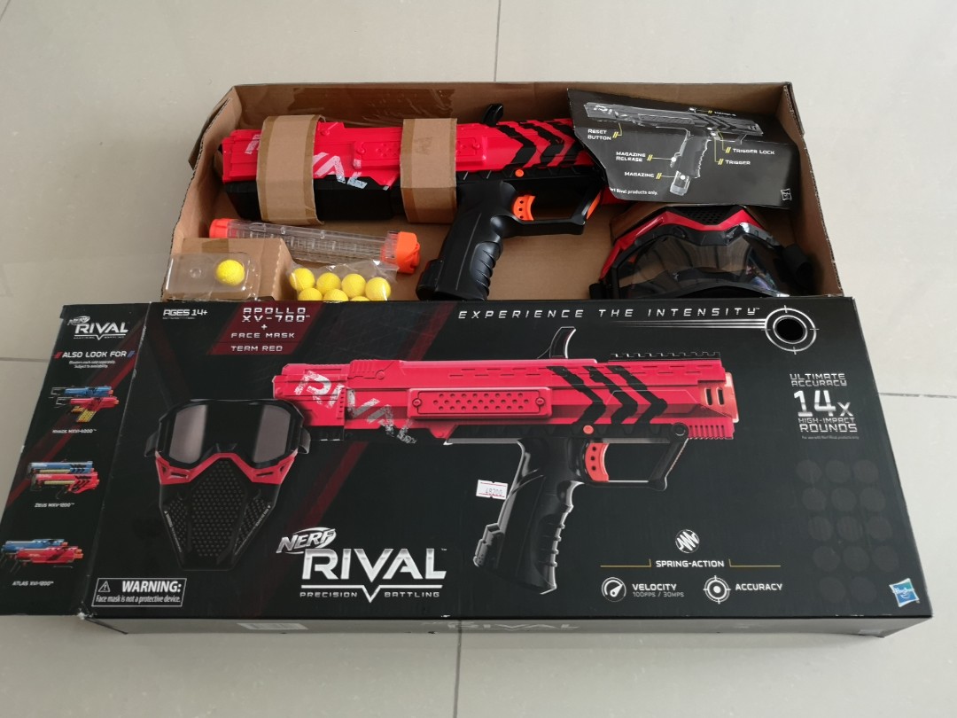Nerf Rival Apollo XV-700 + Face Mask Set, Toys & Games, Others on Carousell