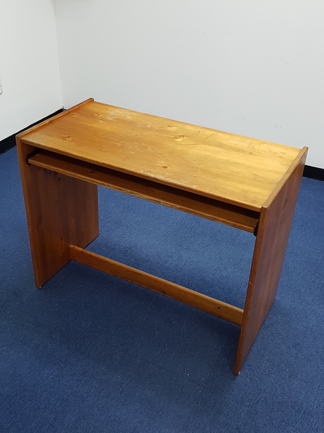 Solid Wood Computer Table, Furniture, Tables & Chairs on Carousell