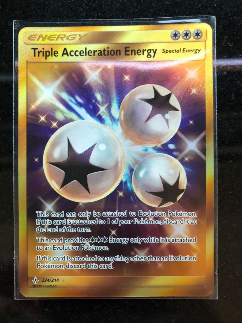 Triple Acceleration Energy card, Hobbies & Toys, Toys & Games on Carousell