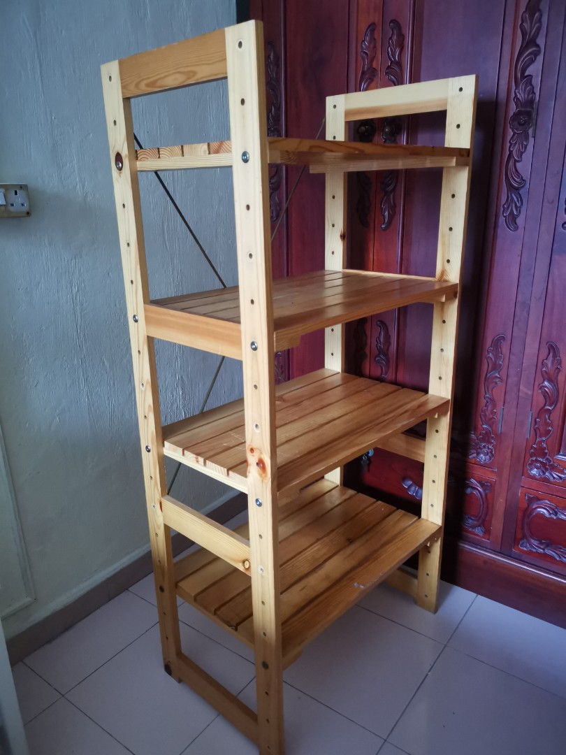 Wooden Multi Tier shelf, Furniture & Home Living, Furniture, Shelves ...