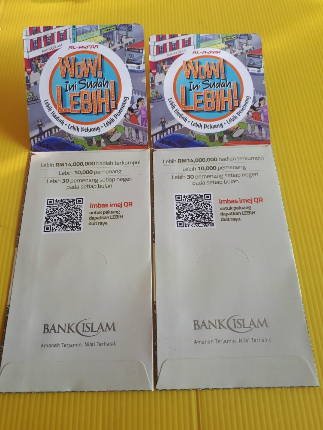 Angpao packet sampul duit raya Bank Islam, Hobbies & Toys, Collectibles ...