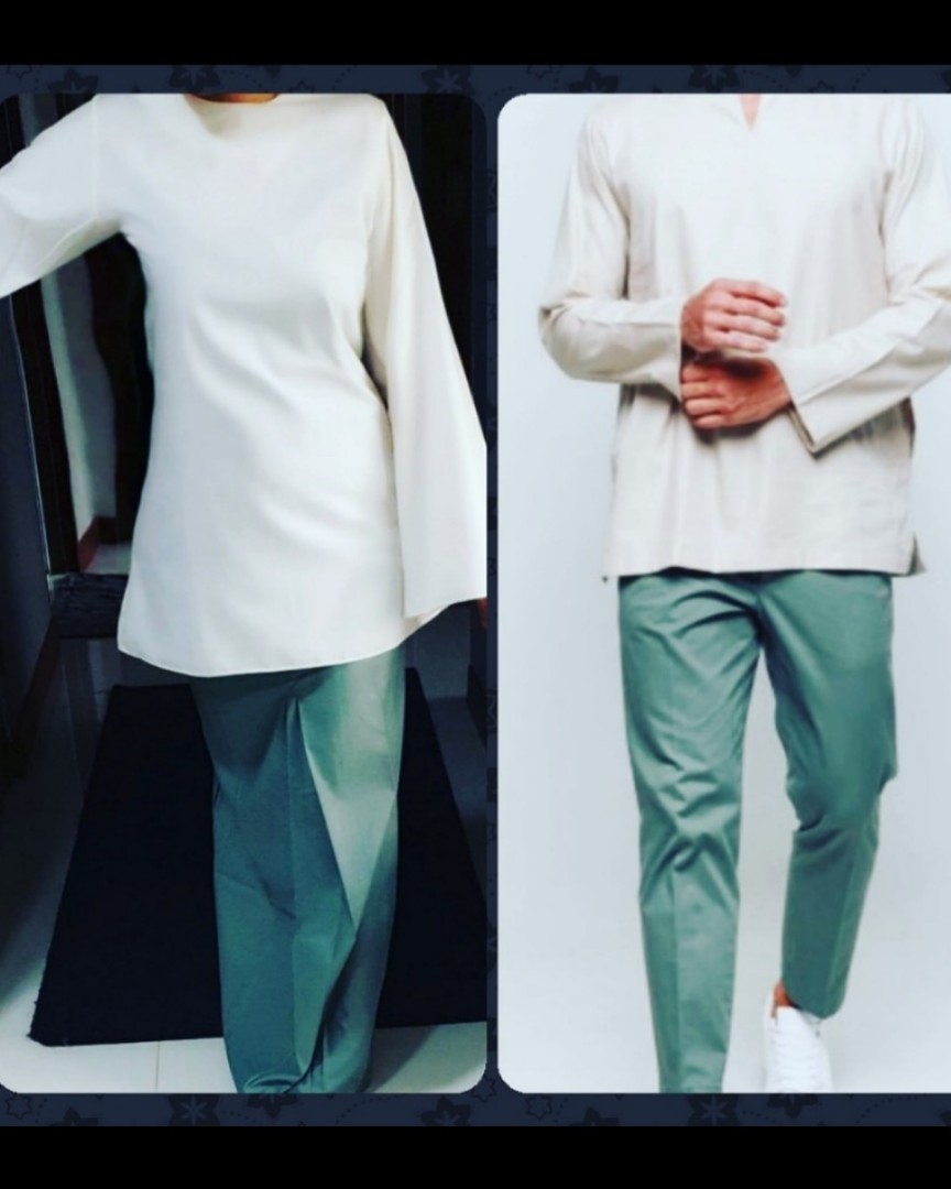 Baju Raya couple set classic #01 -, Women's Fashion, Muslimah Fashion ...