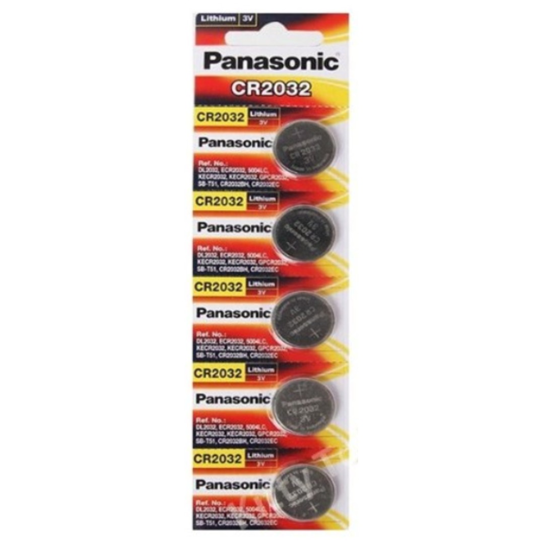 CR2032 Panasonic 3 Volt Lithium Coin Cell Battery CMOS Battery ...