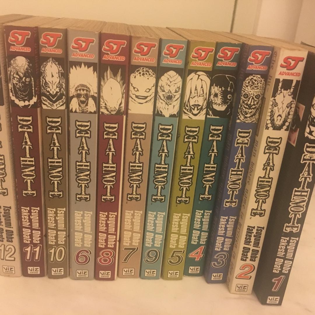 Death Note English manga set 1-12 complete Shonen Jump Advanced Books ...
