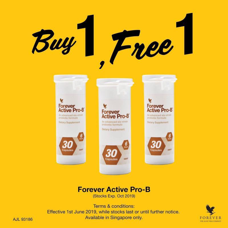 Forever Active Pro B Probiotic, Health & Nutrition, Health Supplements ...