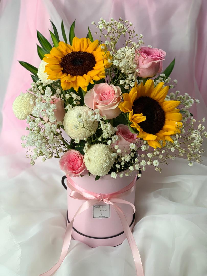 Fresh Flower in box design, Hobbies & Toys, Stationery & Craft, Flowers ...