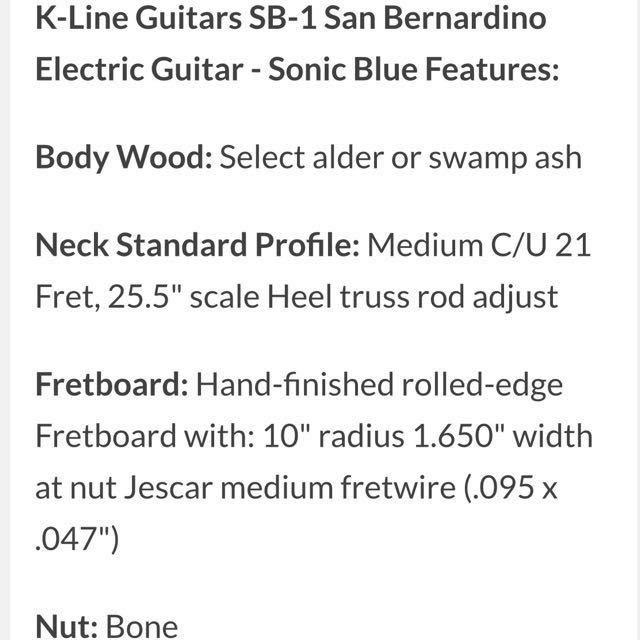 K Line San Bernardino Jazzmaster guitar (P90), Hobbies & Toys, Music ...