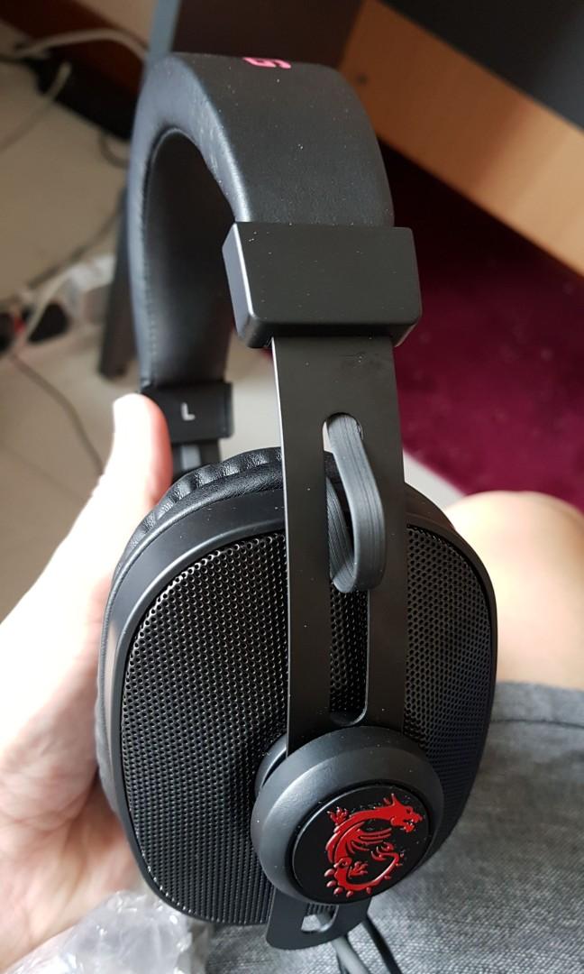 MSI Gaming Headset Black, Audio, Headphones & Headsets on Carousell