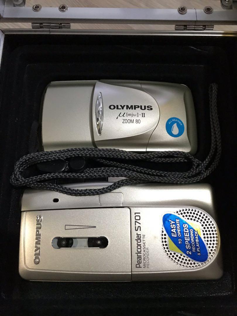 Spoilt: Olympus 35mm film camera with cassette recorder, Photography ...