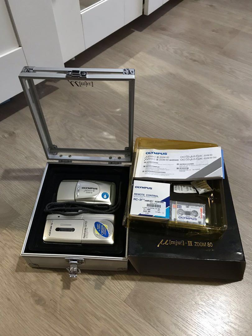 Spoilt: Olympus 35mm film camera with cassette recorder, Photography ...