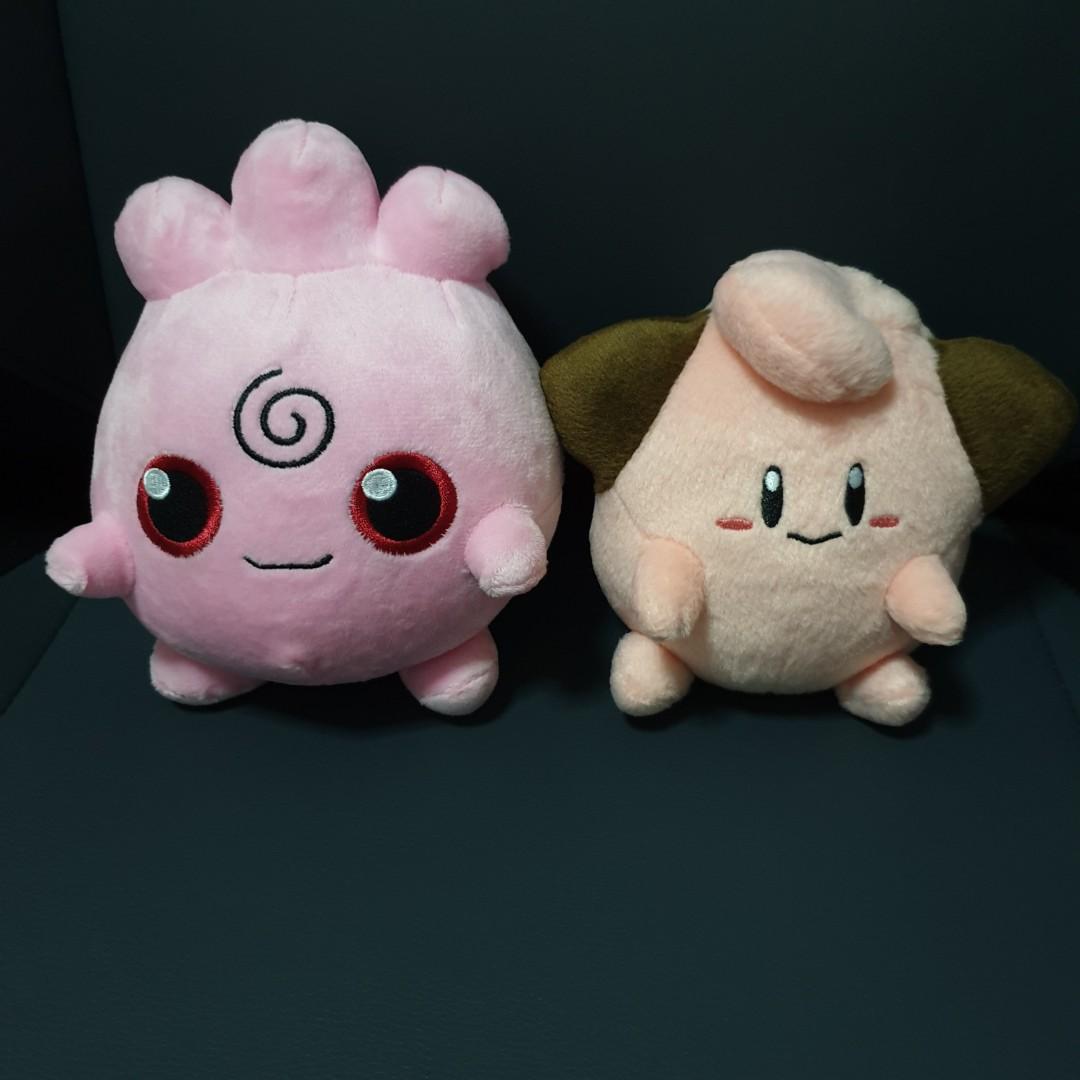Pokemon Igglybuff and Cleffa plush soft toy, Hobbies & Toys, Toys ...