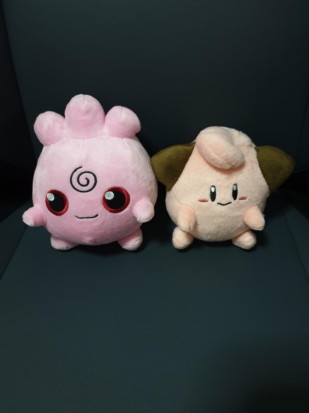 Pokemon Igglybuff and Cleffa plush soft toy, Hobbies & Toys, Toys ...