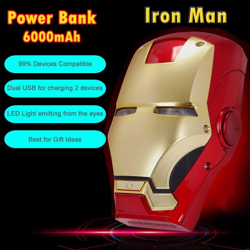 Power Bank Iron Man Avengers 6000mAH Marvel Cute, Mobile Phones ...