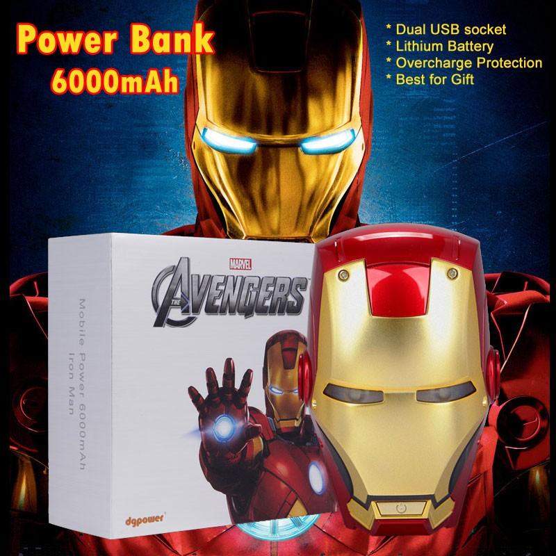 Power Bank Iron Man Avengers 6000mAH Marvel Cute, Mobile Phones ...