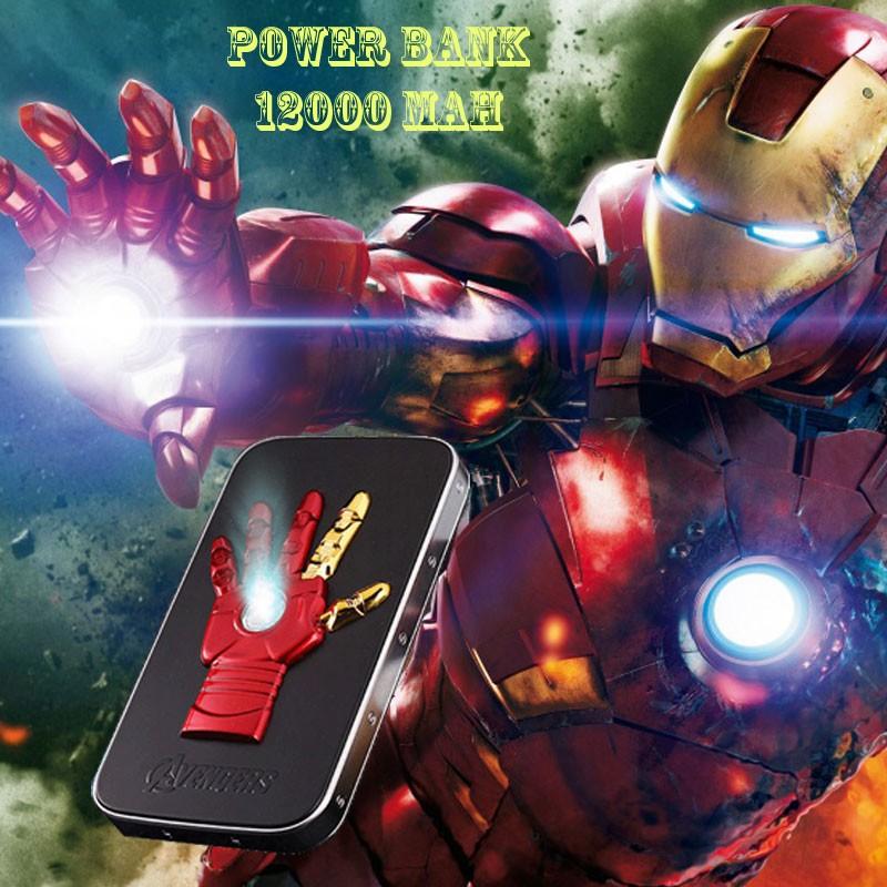 Power Bank Iron Man Hand Repulsors Avengers 12000mAH Marvel, Mobile ...