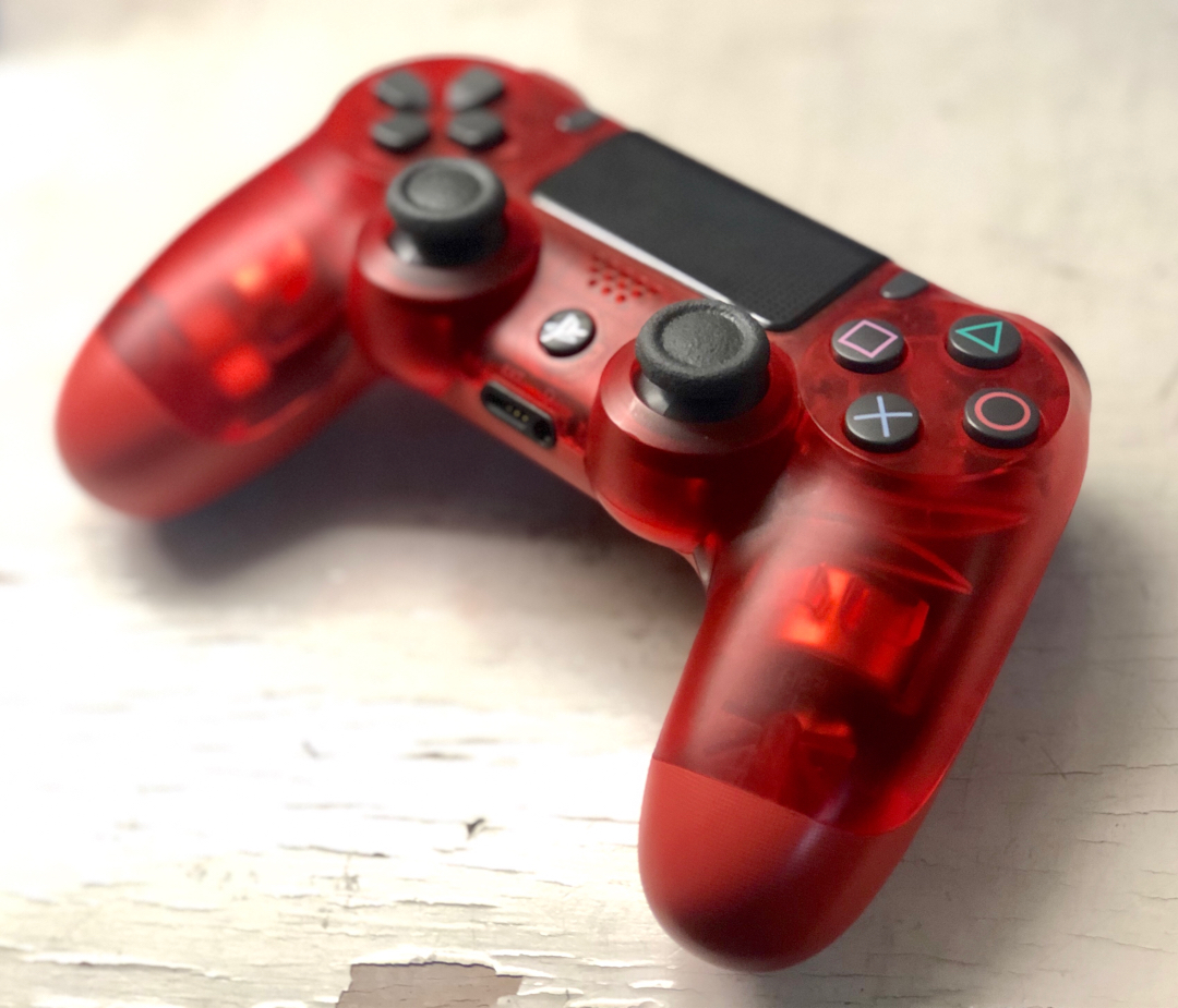 PS4 DS4 V2 Controller Crystal Red, Video Gaming, Gaming Accessories ...