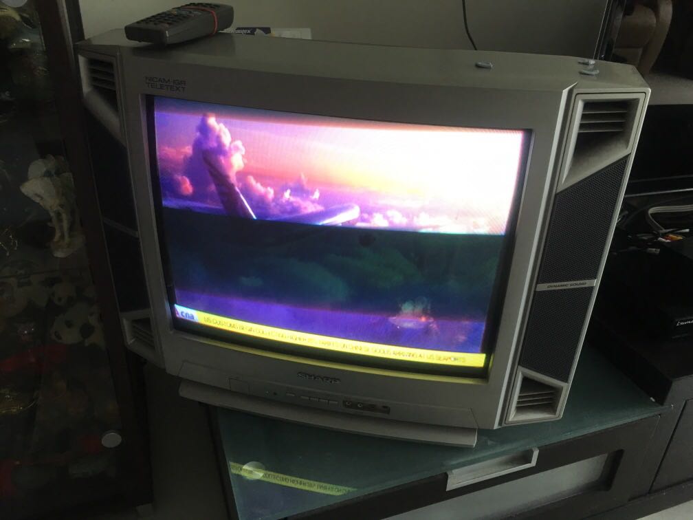 Sharp CRT TV, TV & Home Appliances, TV & Entertainment, TV on Carousell