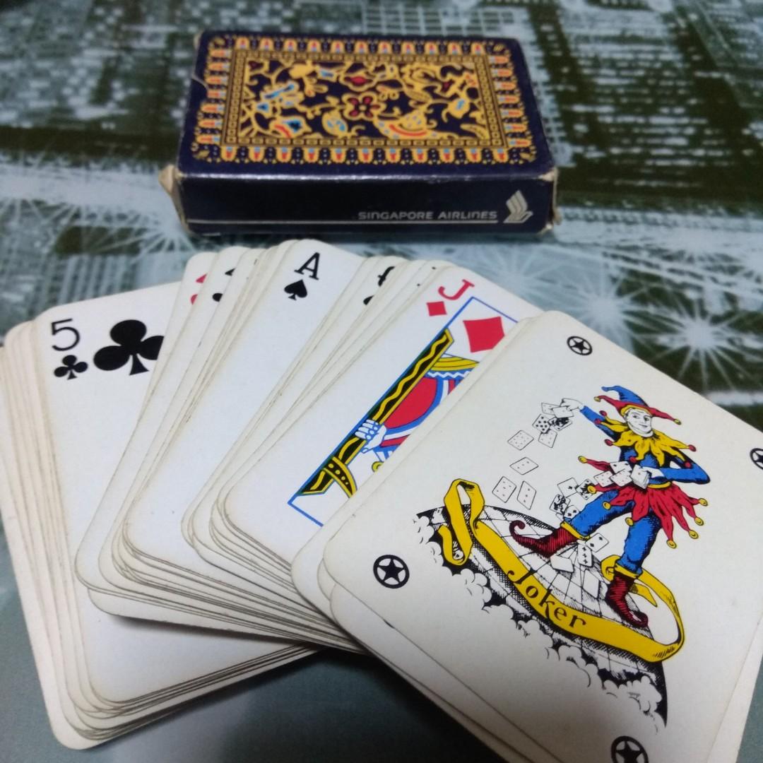 SINGAPORE AIRLINES Vintage Batik Poker Cards, Hobbies & Toys ...