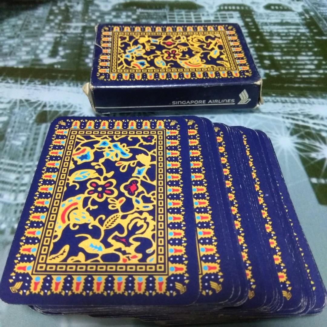 SINGAPORE AIRLINES Vintage Batik Poker Cards, Hobbies & Toys ...