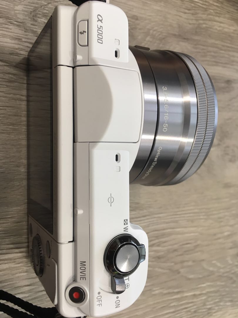 Sony Alpha 5000 Mirrorless Camera (White color), Photography, Cameras ...