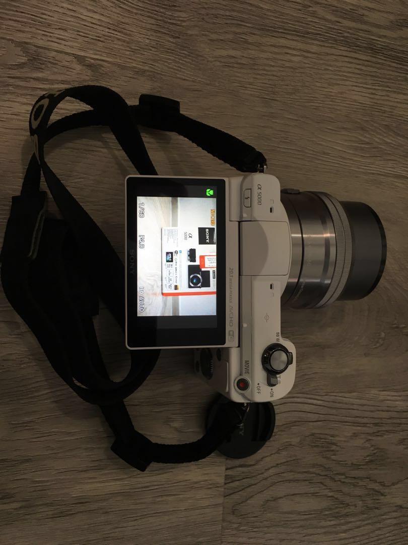 Sony Alpha 5000 Mirrorless Camera (White color), Photography, Cameras ...