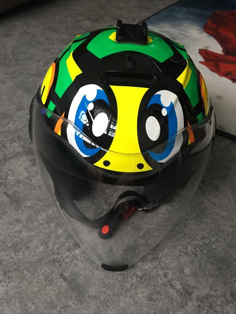 Valentino Rossi Turtle AGV Helmet, Motorcycles, Motorcycle Accessories ...