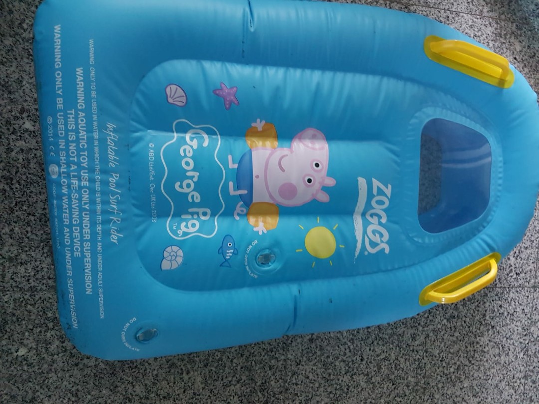 Zoggs inflatable surf rider peppa pig, Everything Else on Carousell