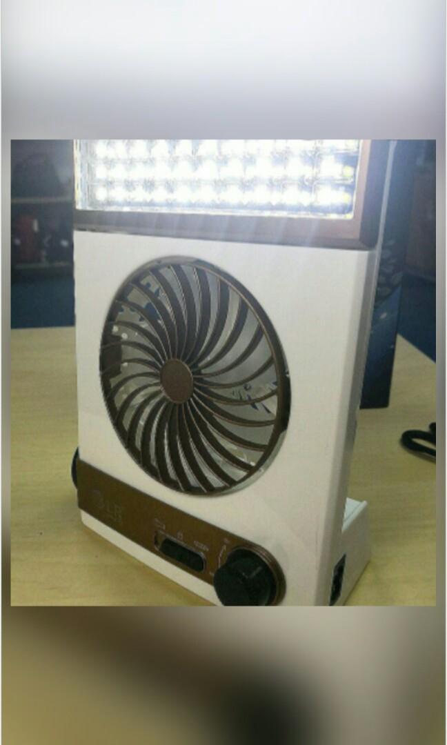 2 in 1 solar light fan,kipas lampu dan kipas mini, Furniture & Home ...