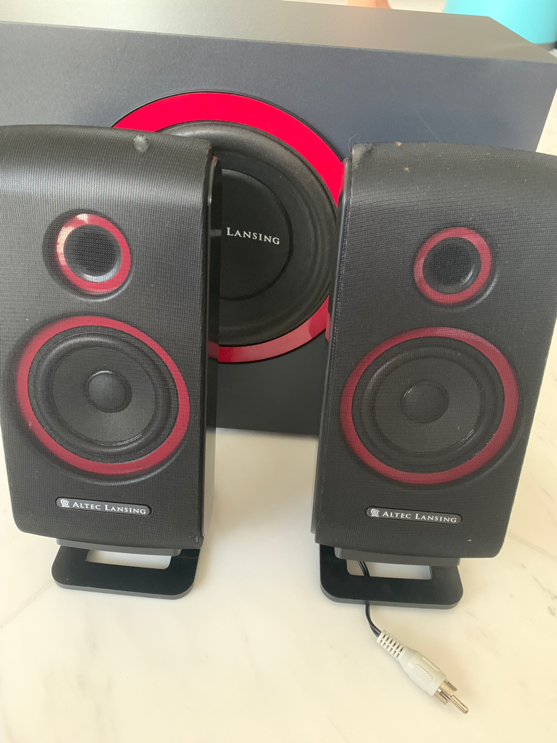 Altec Lansing VS2421 PC 2.1 Stereo Speaker with sub woofer Microphone laptop, Audio, Soundbars ...