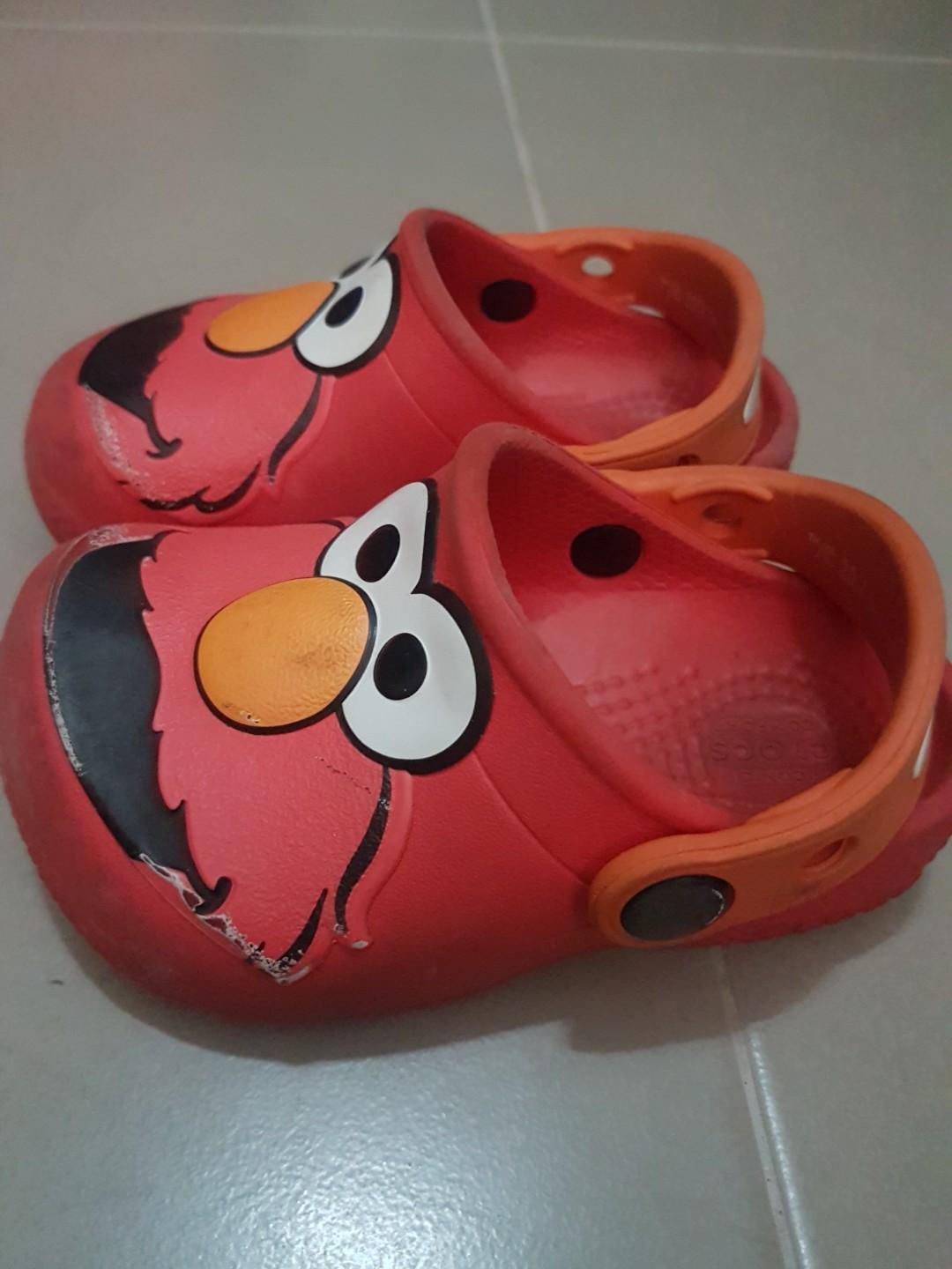 Authentic Elmo Crocs, Babies & Kids, Babies & Kids Fashion on Carousell