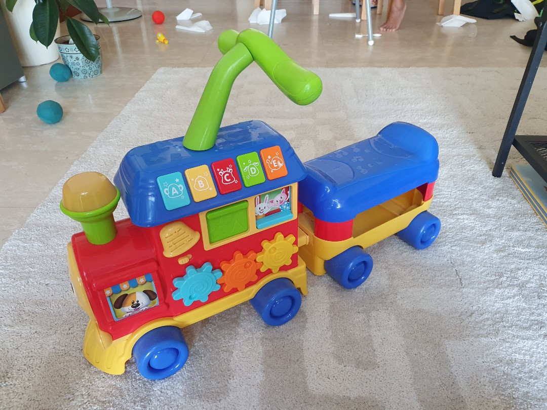 Baby and toddler walk trainer, train, sounds, learning, Babies & Kids ...