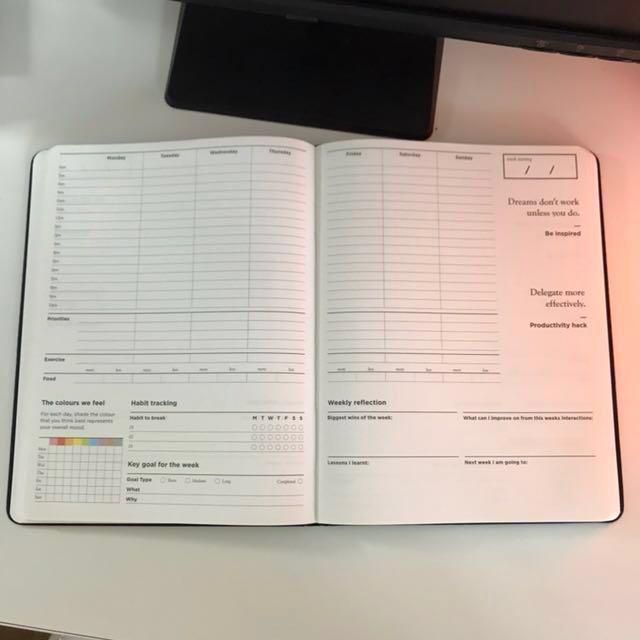 BN HUSTLE Stone Paper Planner (Navy), Hobbies & Toys, Stationery ...