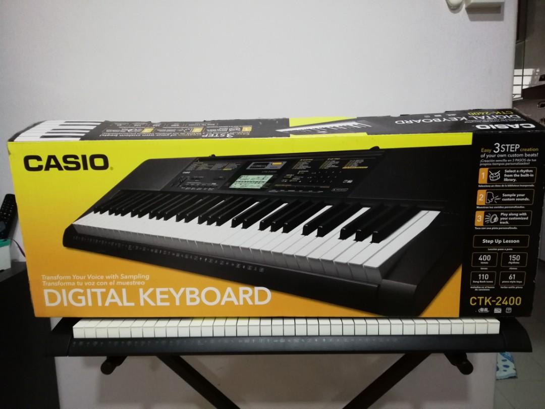 CASIO DIGITAL KEYBOARD CTK-2400, Hobbies & Toys, Music & Media, Musical Instruments on Carousell