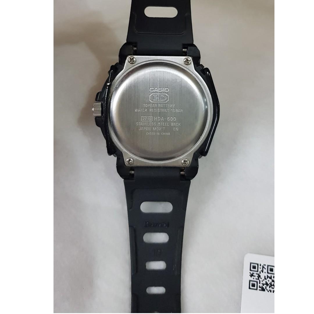 Casio HDA-600B 7BVDF Module 2719, Luxury, Watches on Carousell
