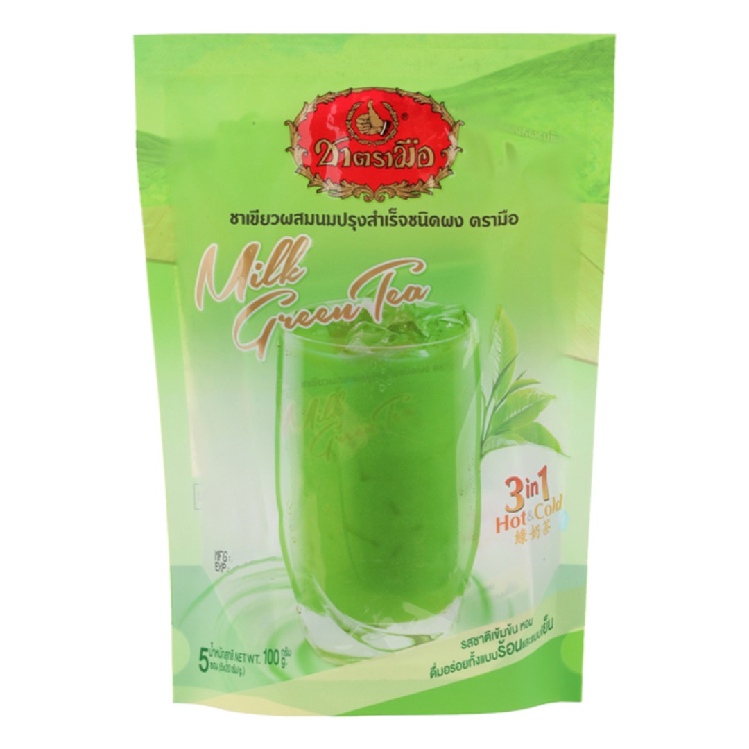 Cha Tra Mue No. 1 Thai Milk Green Tea Instant 3-in-1, Food & Drinks ...
